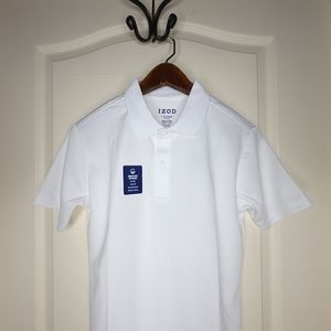 Izod | Shirts & Tops | Boys Large 416 Izod Regular White Moisture Wicking Polo Nwt | Poshmark